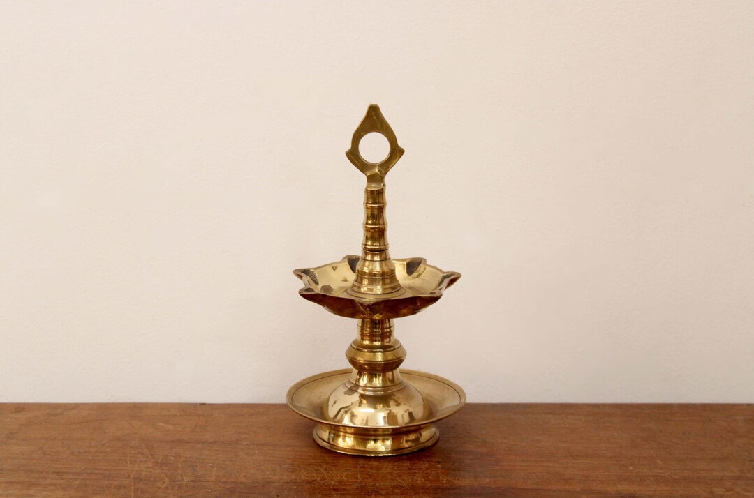 Hanging Lamp Brass Oil Lamp Temple Lamp Brass Samai Diya Hindu Home ...