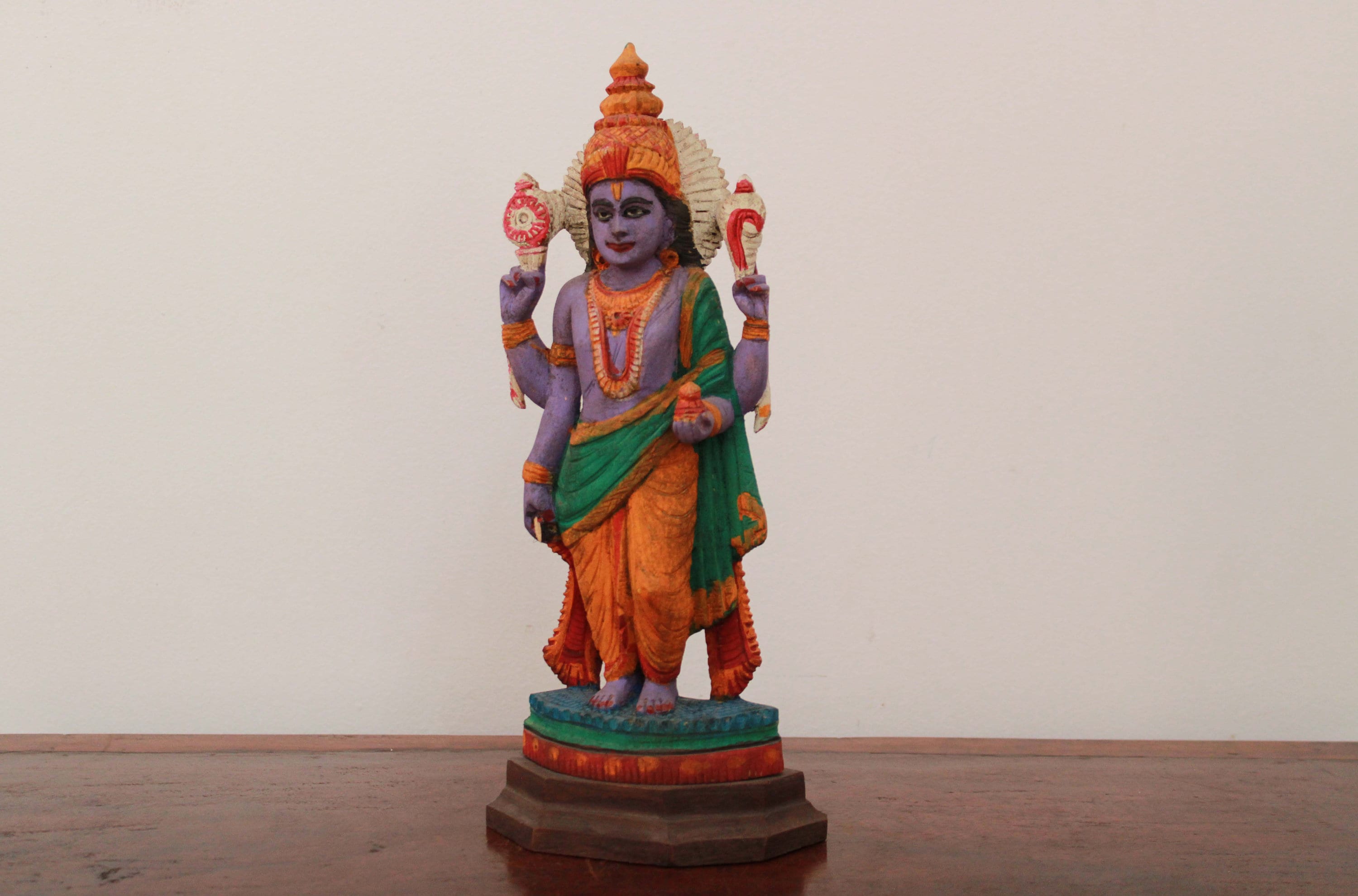 Vintage Vishnu Statue Antique Standing Mahavishnu Sculpture - Etsy