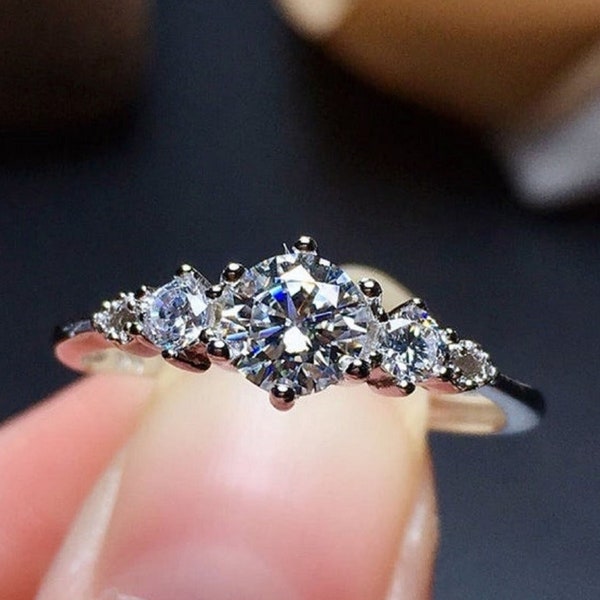 Stone Wedding Ring - Etsy