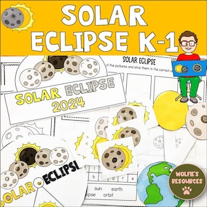 Solar Eclipse Activities Crafts and Power Point for Kindergarten & 1st ...
