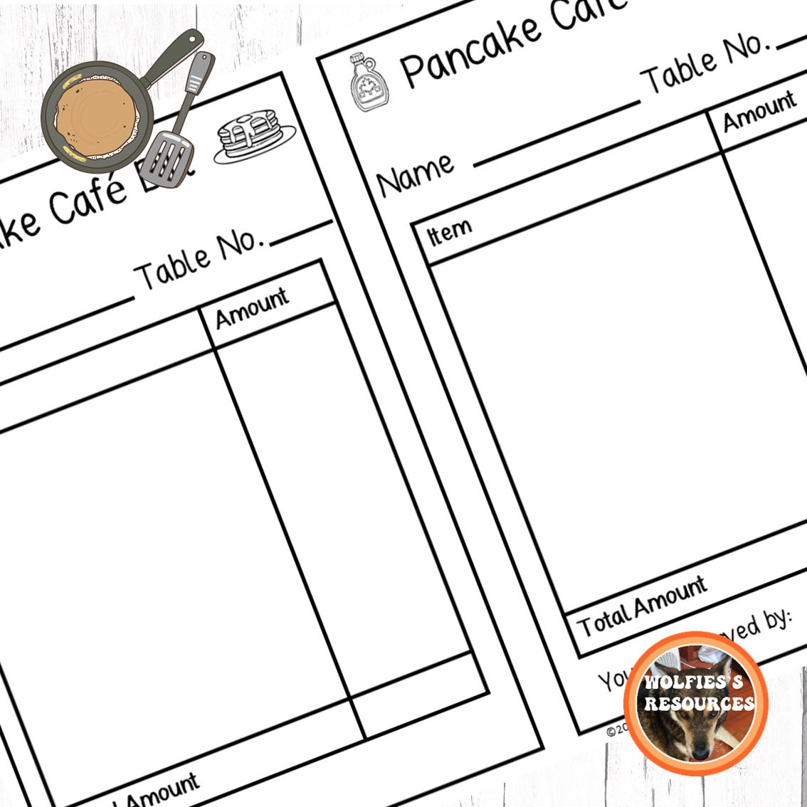 Pancake Cafe Role Play Resources - Etsy