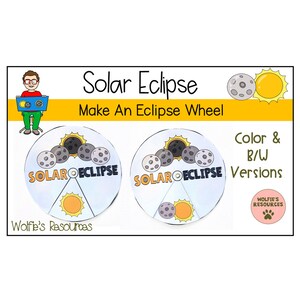 Solar Eclipse Activities Crafts and Power Point for Kindergarten & 1st ...