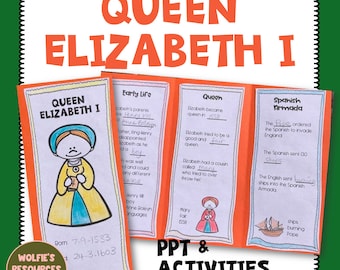 Queen Elizabeth I Paper Puppet Printable Download - Etsy