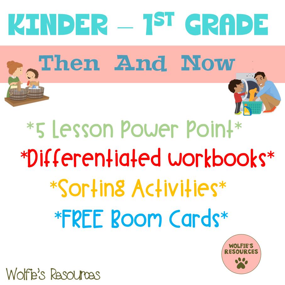 Then and Now Sorting Activities: Past & Present Workbook (powerpoint ...