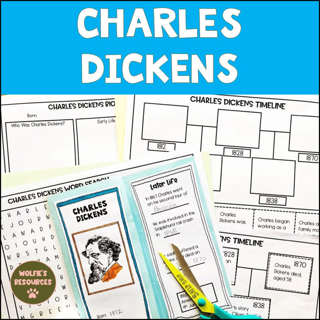 Charles Dickens | Charles Dickens Power Point and Activities - Etsy