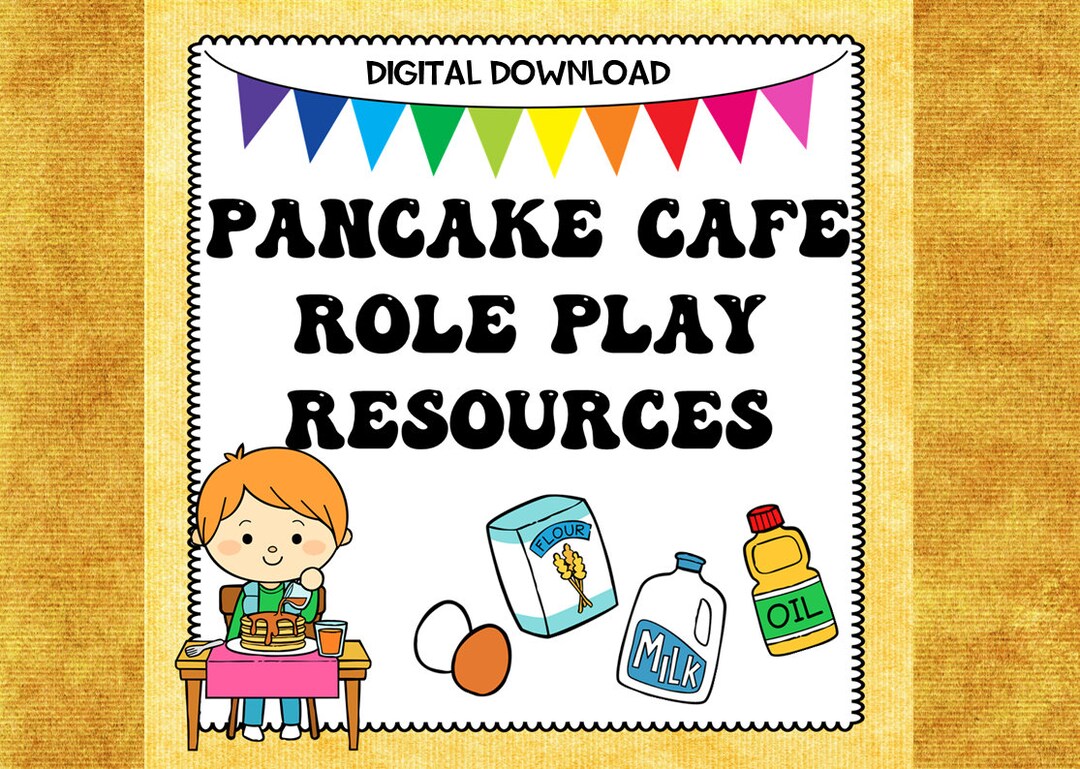 Pancake Cafe Role Play Resources - Etsy