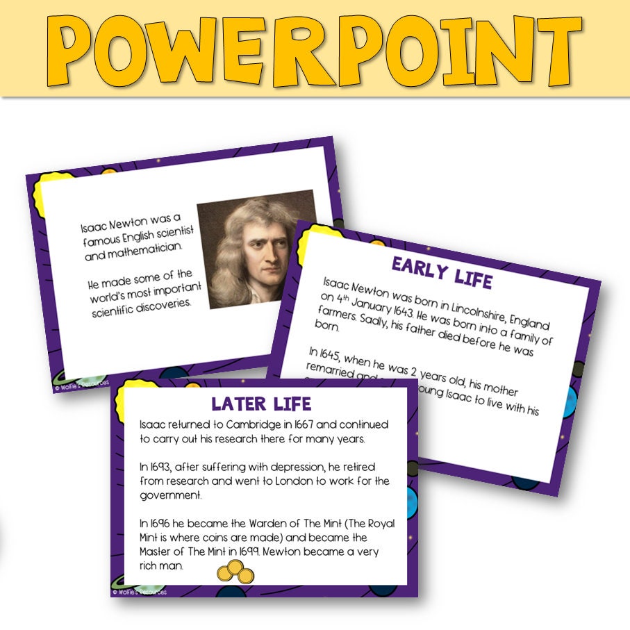 Isaac Newton Activities - Etsy UK