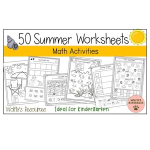 50 Summer Worksheets for Kindergarten - Activities - Coloring - End of ...