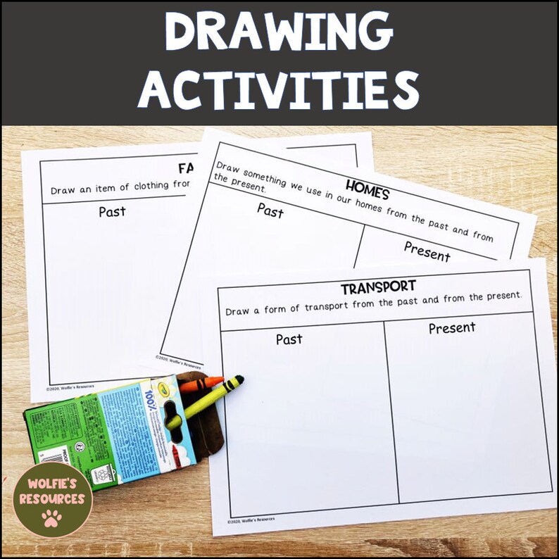 Then and Now, Past and Present Sorting Activities and Printables for ...