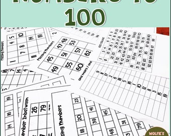 Number Flash Cards Numbers 1-100 Printable Flashcards for Kids - Etsy