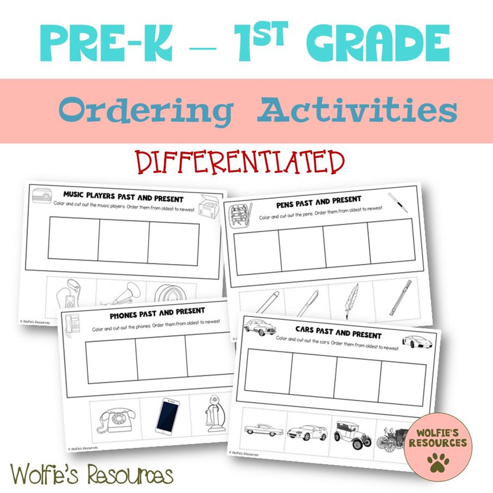 Then and Now Sorting Activities: Past & Present Workbook (powerpoint ...