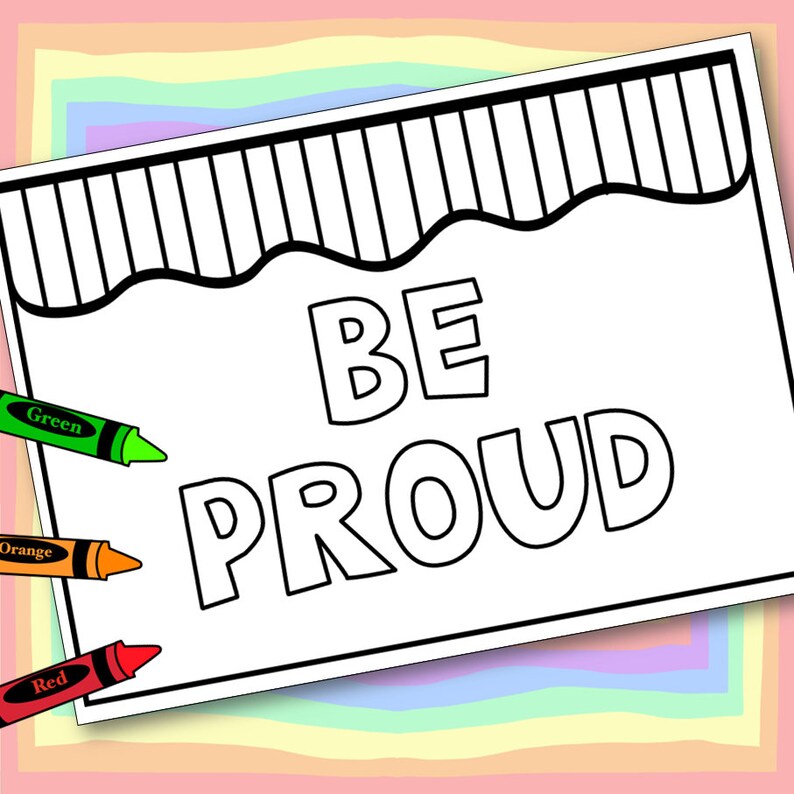 Pride Month Colouring Sheets - Etsy