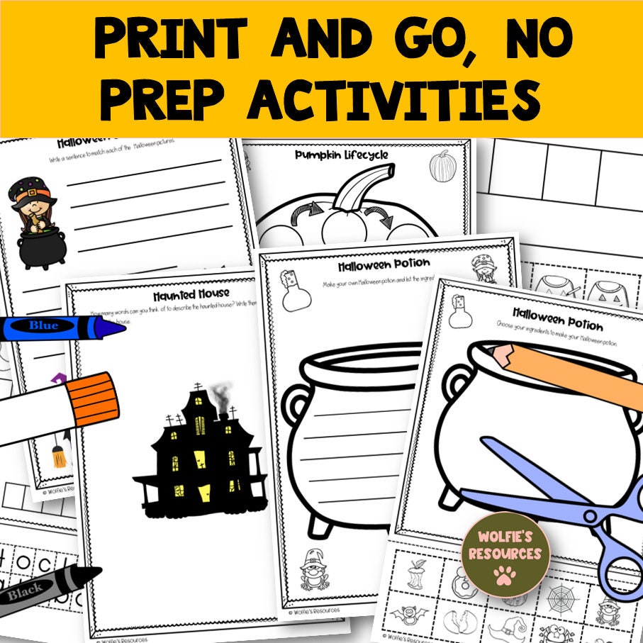 Halloween Activity Pack - Etsy