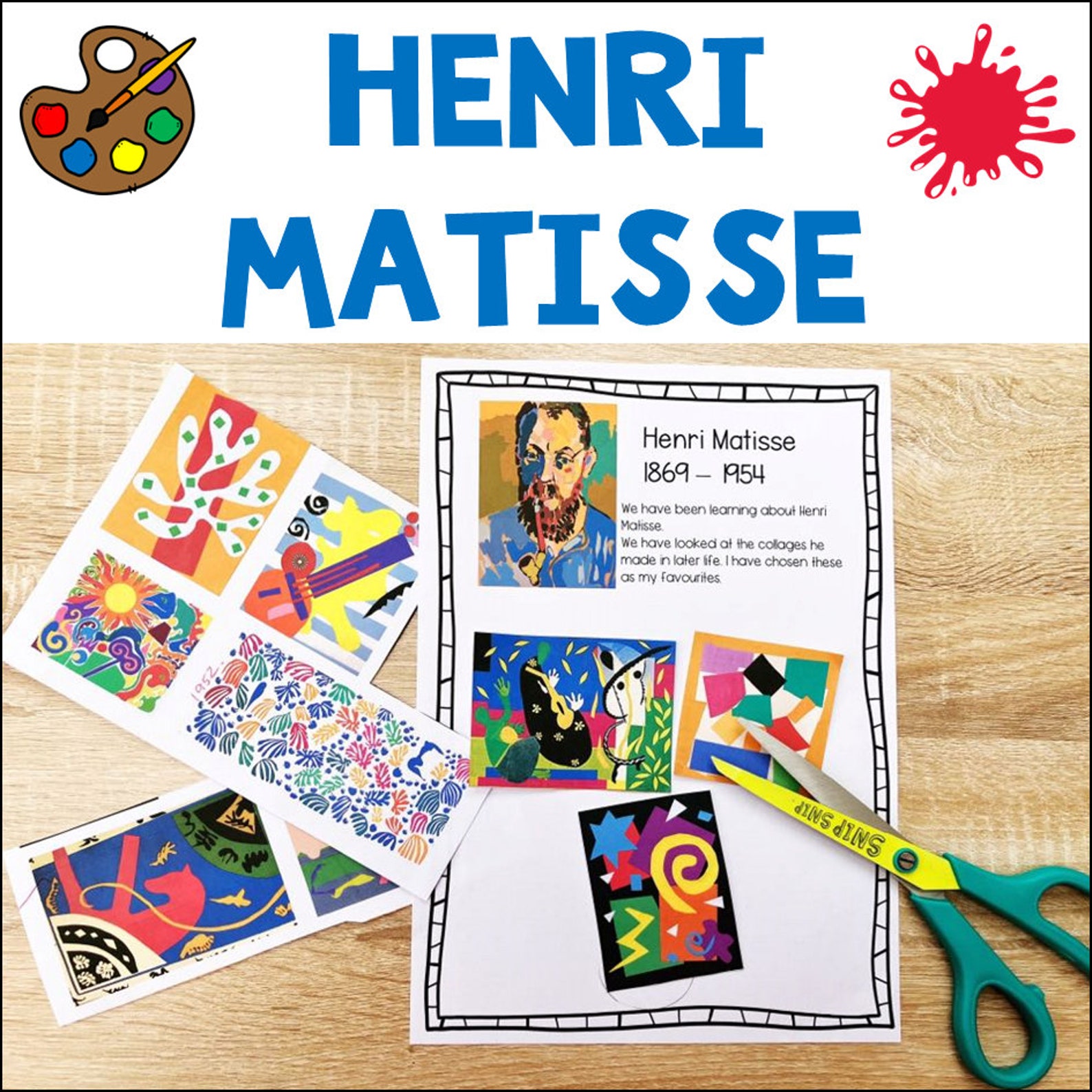 Henri Matisse Activities - Etsy