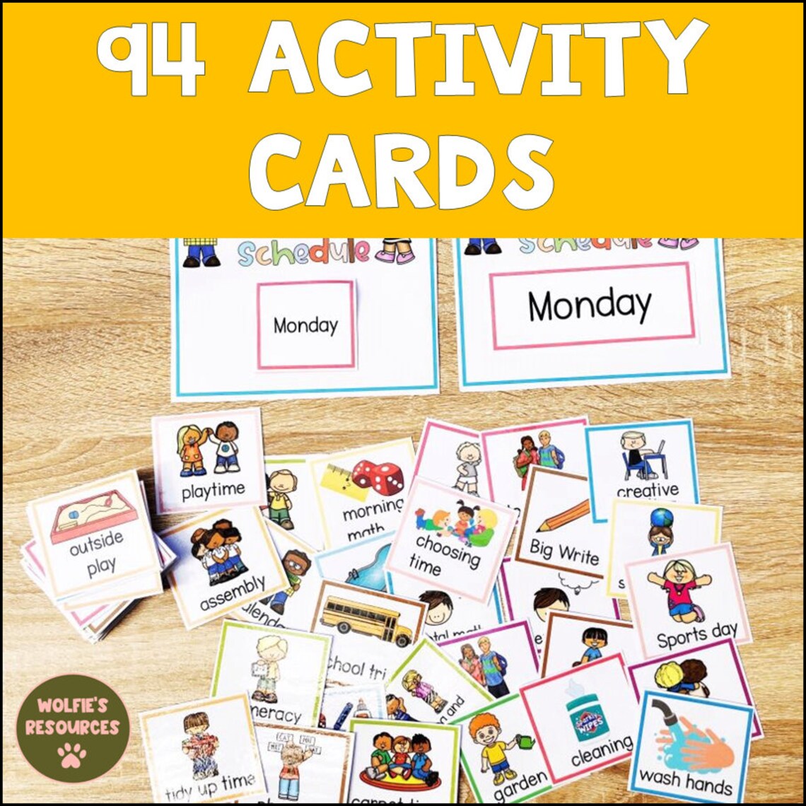 Daily Schedule Visual Timetable Homeschool - Etsy