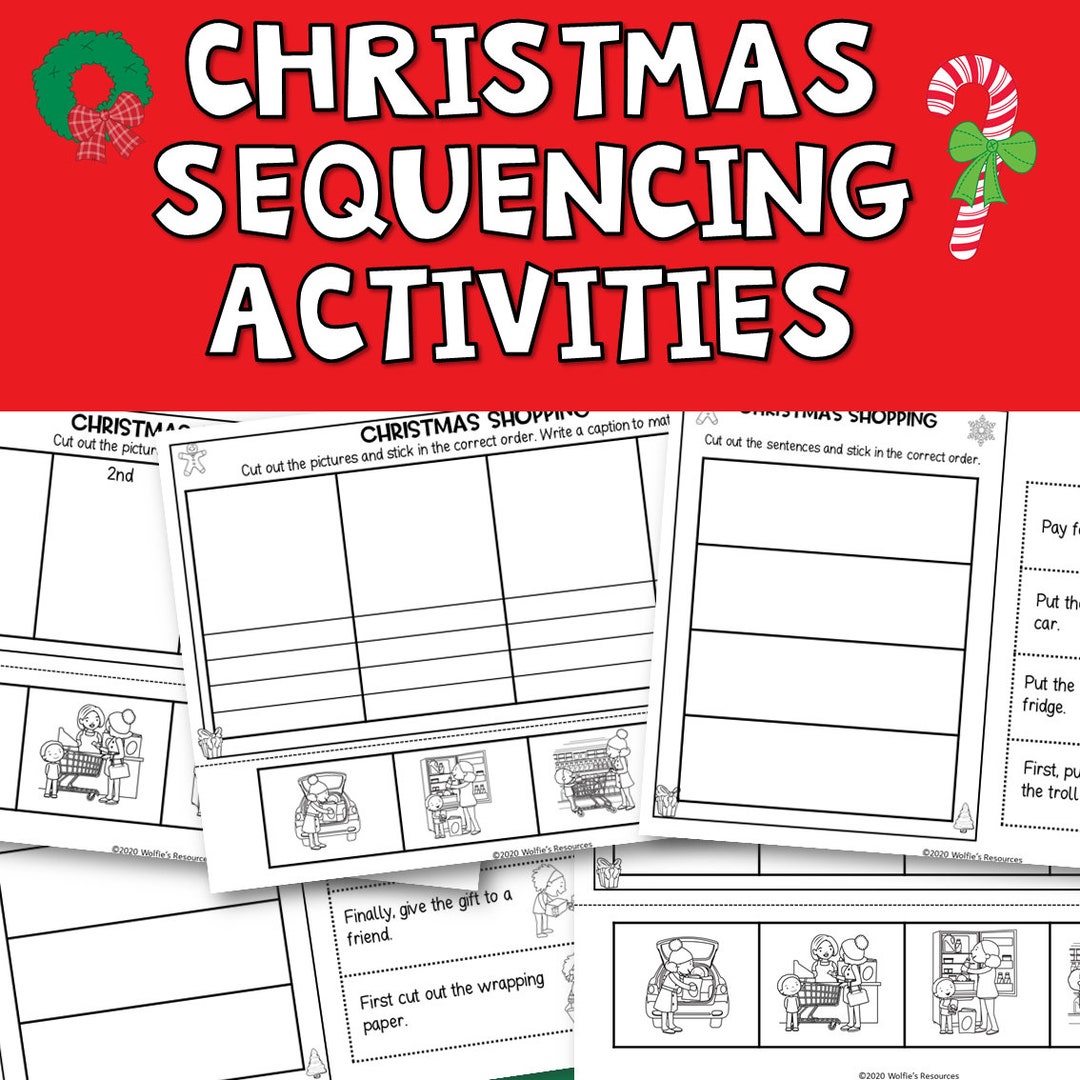 Christmas Sequencing Activities - Etsy
