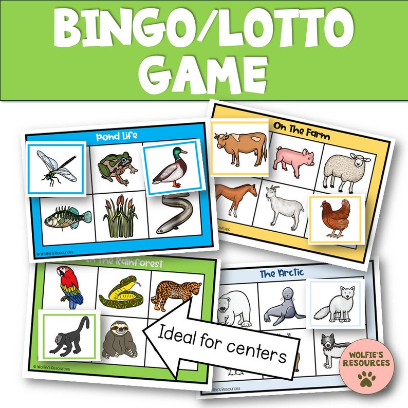 Animal Needs and Habitats - Etsy