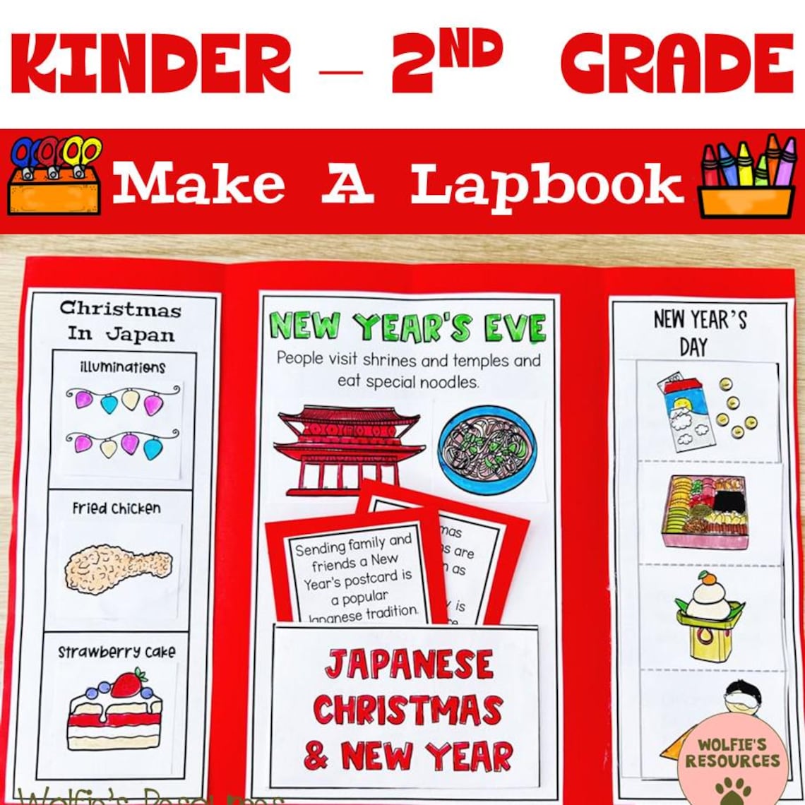 Japanese Christmas & New Year Crafts and Lapbook: Traditions Around the ...