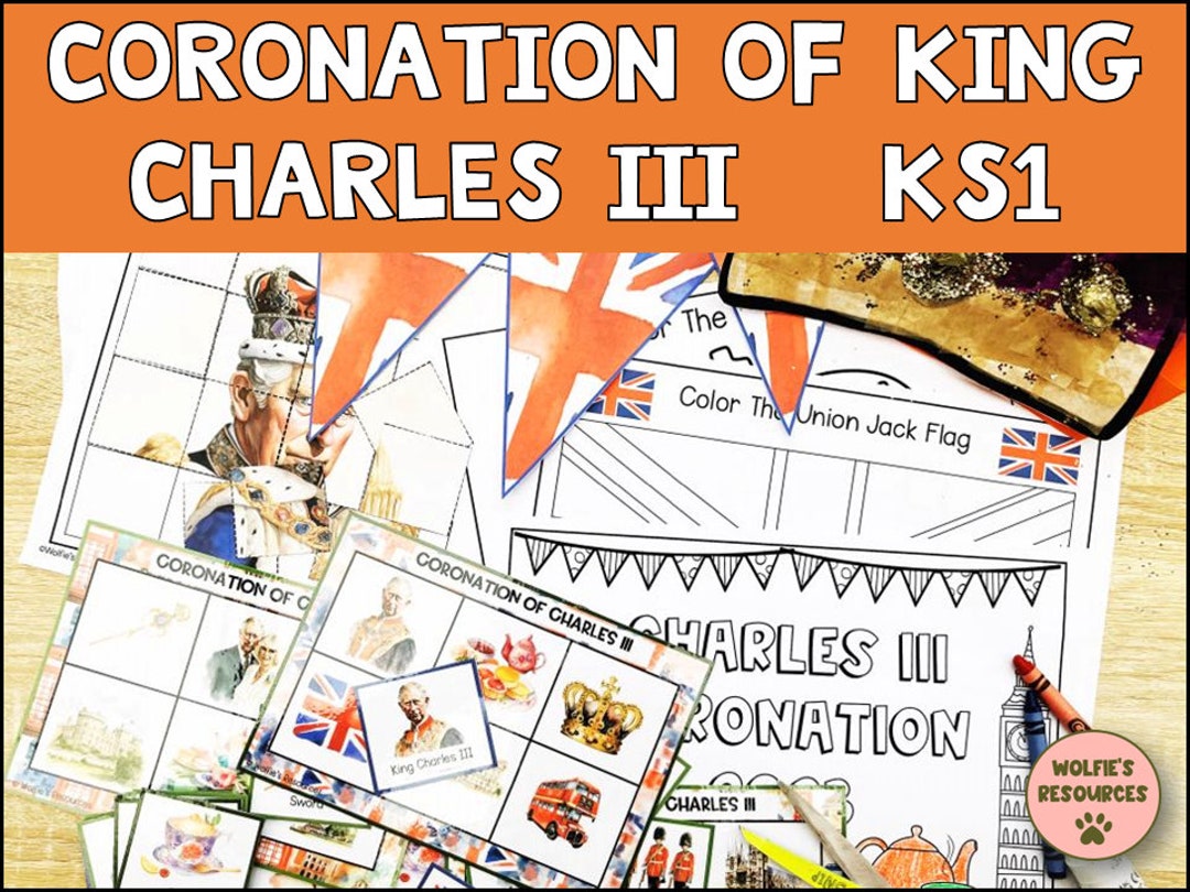 Coronation of King Charles III Power Point and Activities K-1, KS1 - Etsy