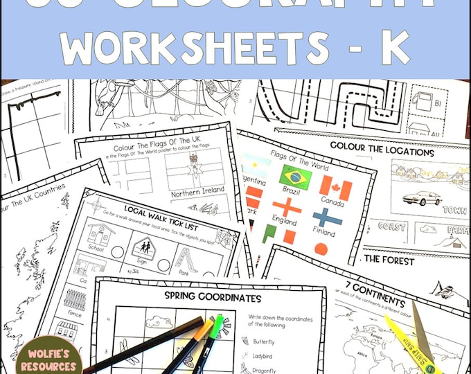 Printable Parts of a Map Worksheets | Map Worksheet, Homeschool ...