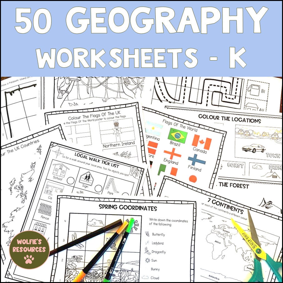 Middle School Map Skills Worksheets
