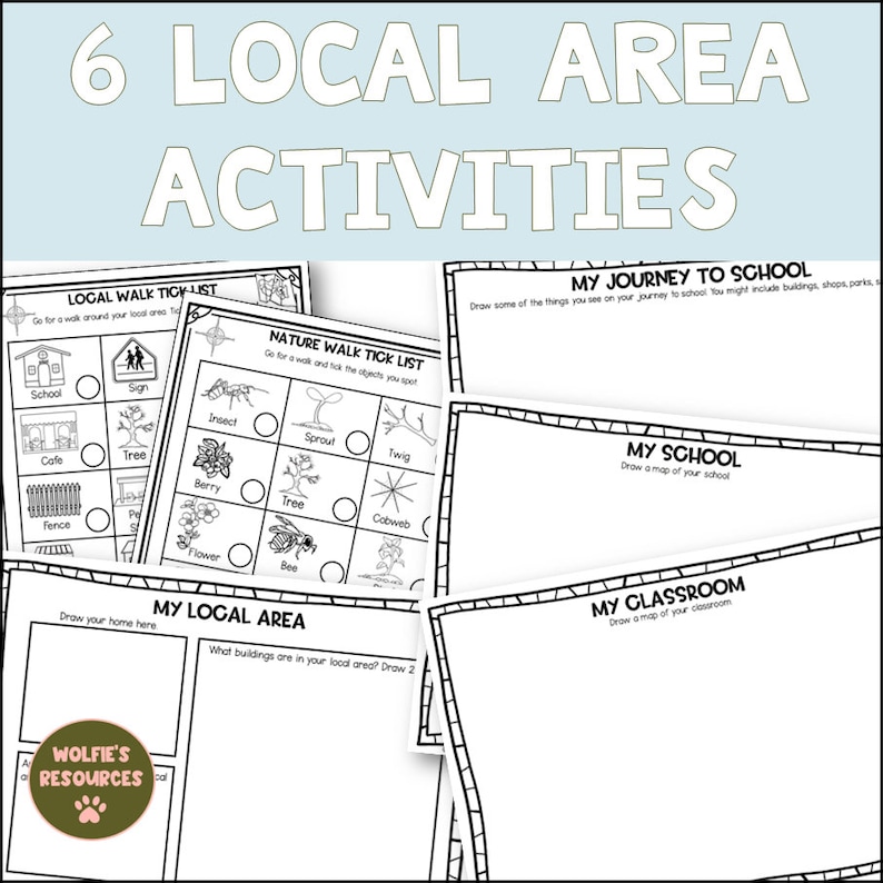 50 Geography Worksheets for Kindergarten and Homeschool - Etsy