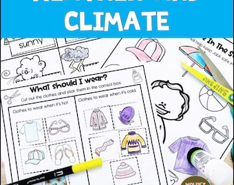Climate Vs. Weather Anchor Chart for Elementary, Middle and High School ...