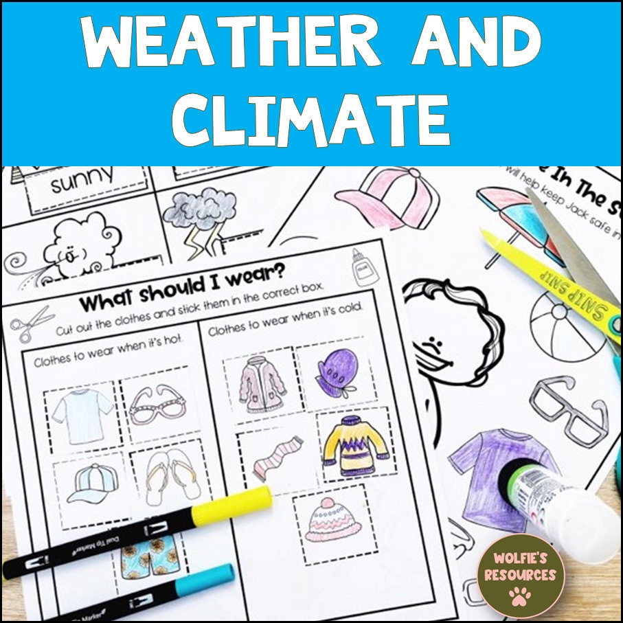 Kindergarten Weather and Climate - Etsy