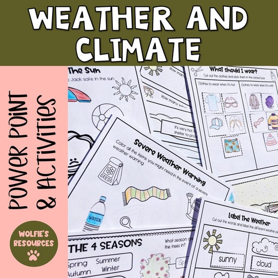 Kindergarten Weather and Climate | Etsy