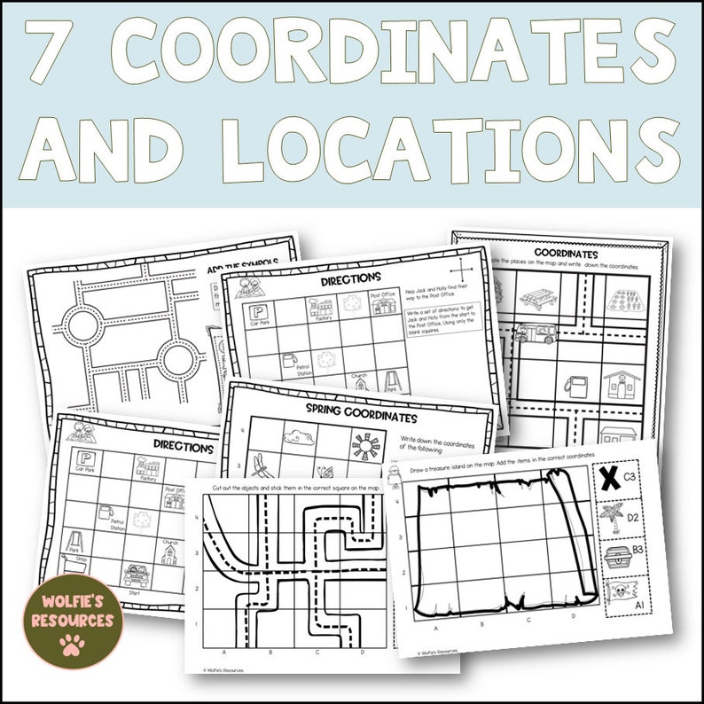 50 Geography Worksheets for Kindergarten and Homeschool - Etsy