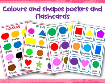 Shape Flashcards, Preschool Printable Flashcards, Toddler Flashcards ...