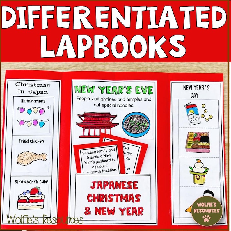 Japanese Christmas & New Year Crafts and Lapbook: Traditions Around the ...