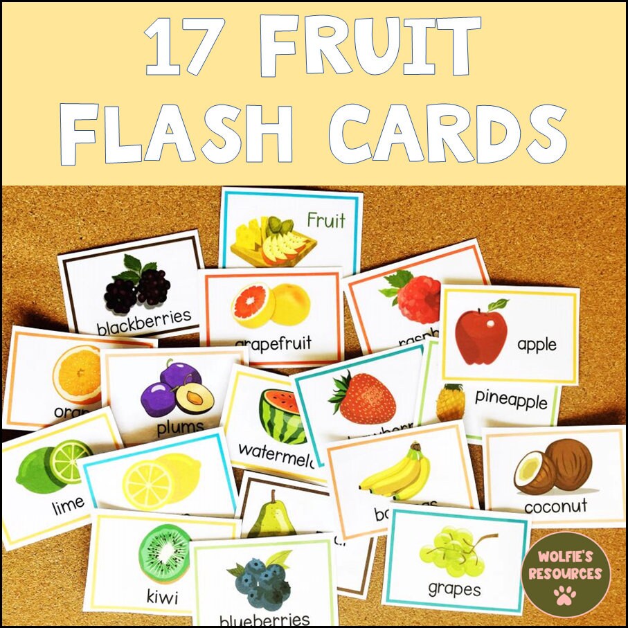 Food Flash Cards | Food Groups Flash Cards | Fruit and Vegetables Flash ...