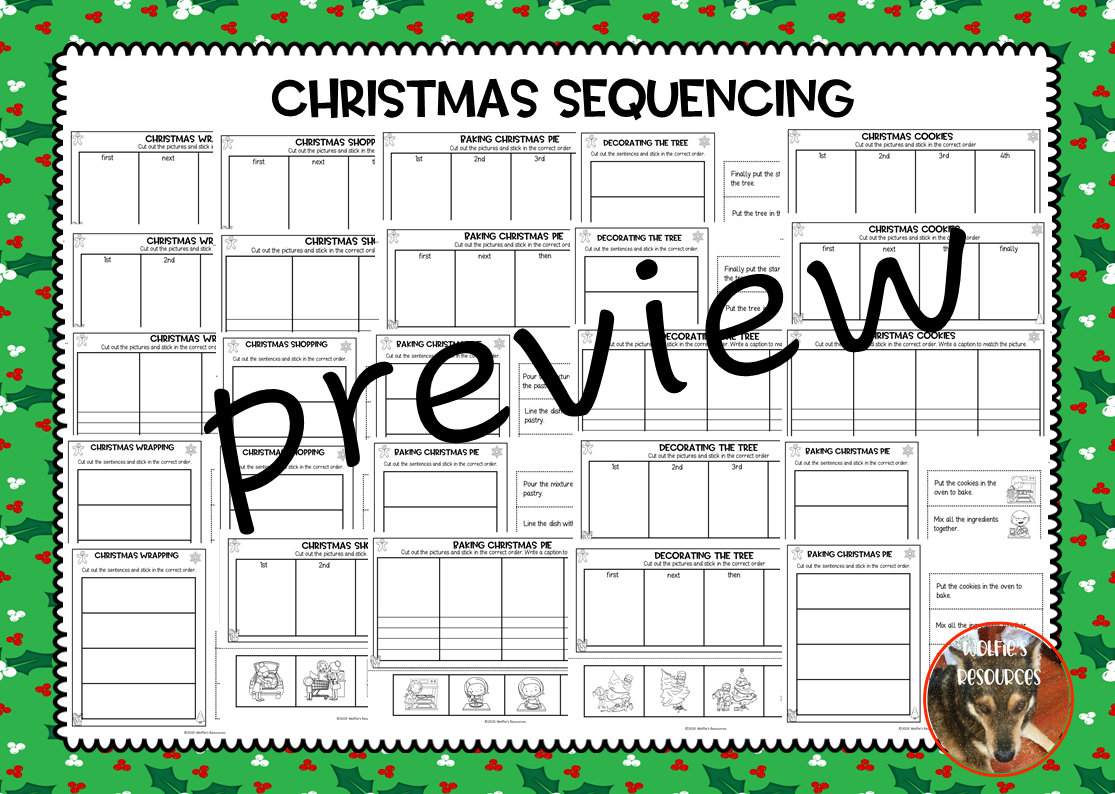 Christmas Sequencing Activities - Etsy