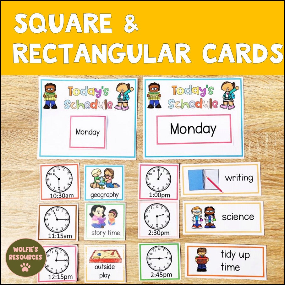 Daily Schedule Visual Timetable | Homeschool - Etsy