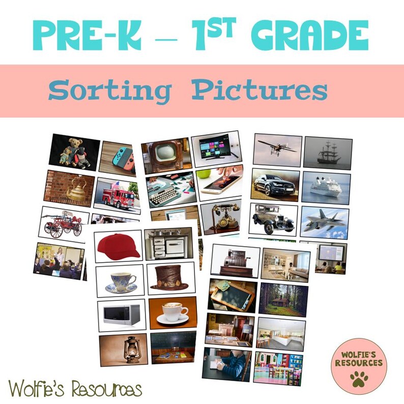 Then and Now Sorting Activities: Past & Present Workbook (powerpoint ...