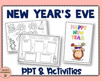 Celebrating New Year's Eve Printable and Digital - Etsy