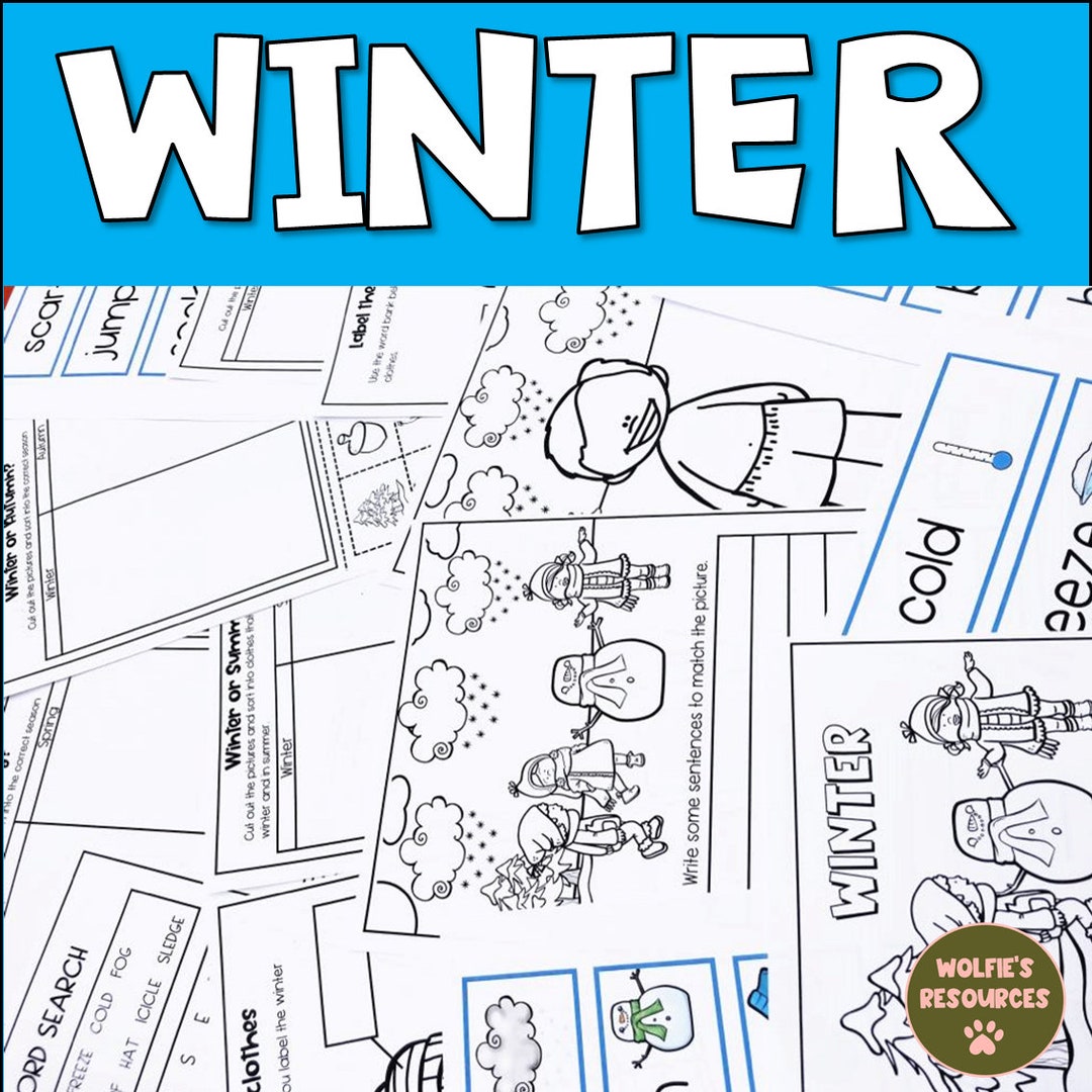 Winter Activities- Workbook - Display - Worksheets - Games - Power ...