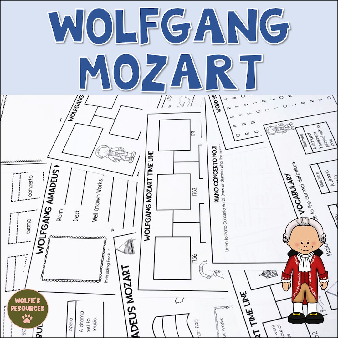 Mozart Teaching Resources: KS1 Activities (powerpoint & Printables) - Etsy