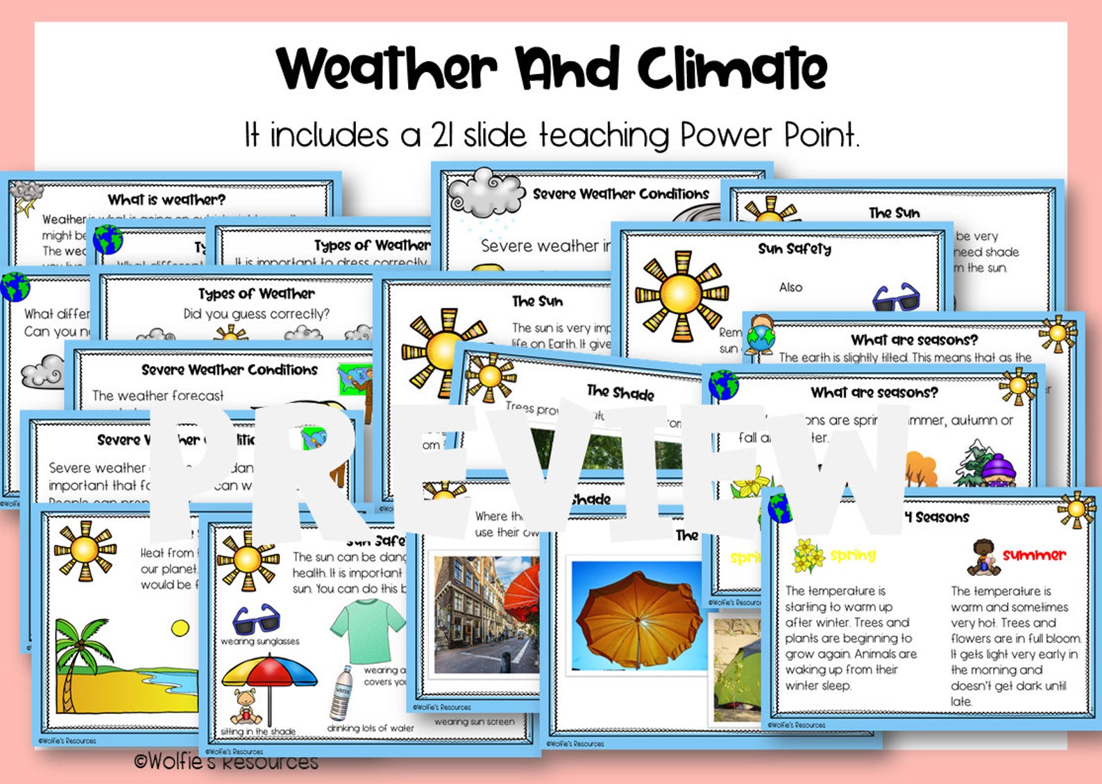 Kindergarten Weather and Climate | Etsy