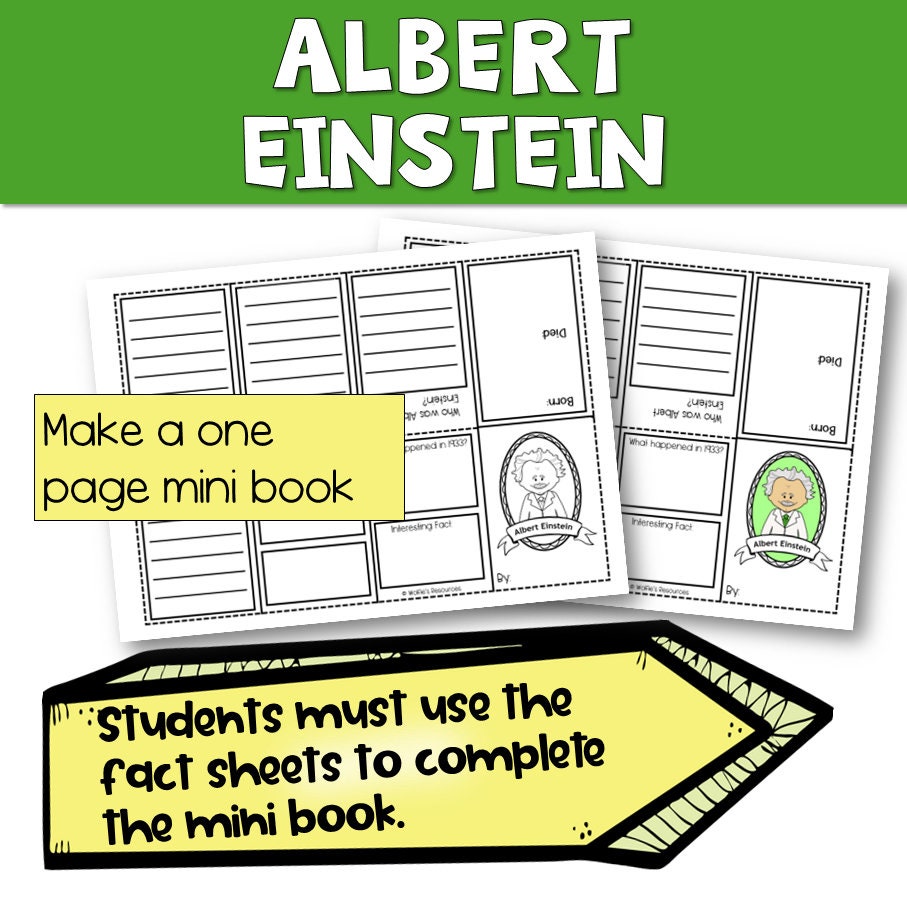 Albert Einstein Activities - Etsy