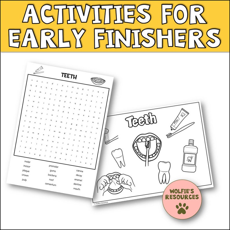 All About Teeth | Dental Care | Activities and Power Point - Etsy