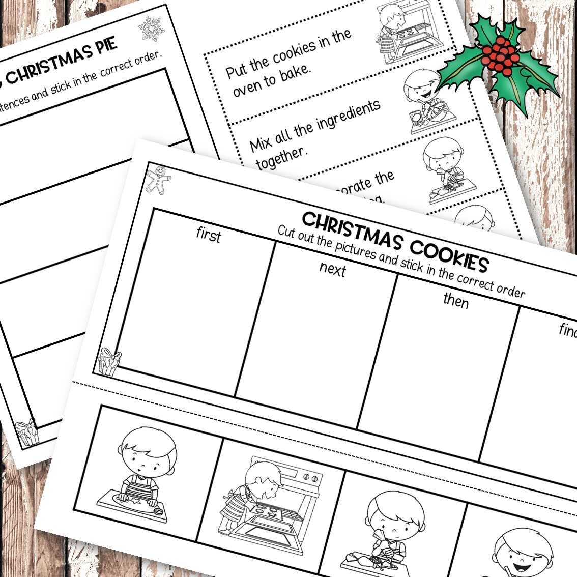Christmas Sequencing Activities - Etsy
