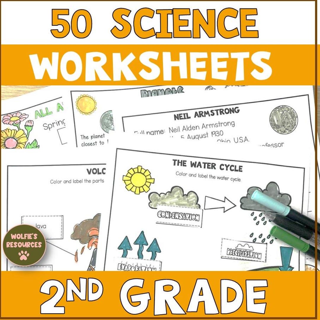 Science Worksheets for Second Grade and Homeschool - Etsy