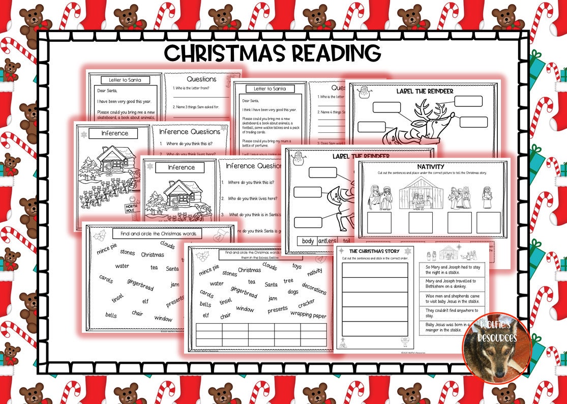 Christmas Reading Comprehensions - Etsy