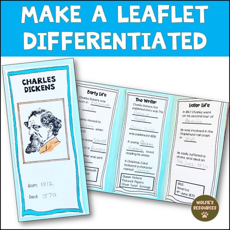 Charles Dickens Biography: Powerpoint & Activities - Etsy Canada
