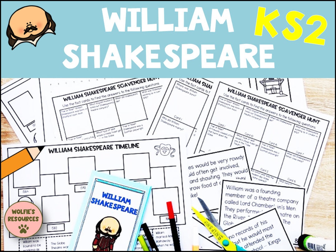 William Shakespeare Activities and Power Point - Etsy