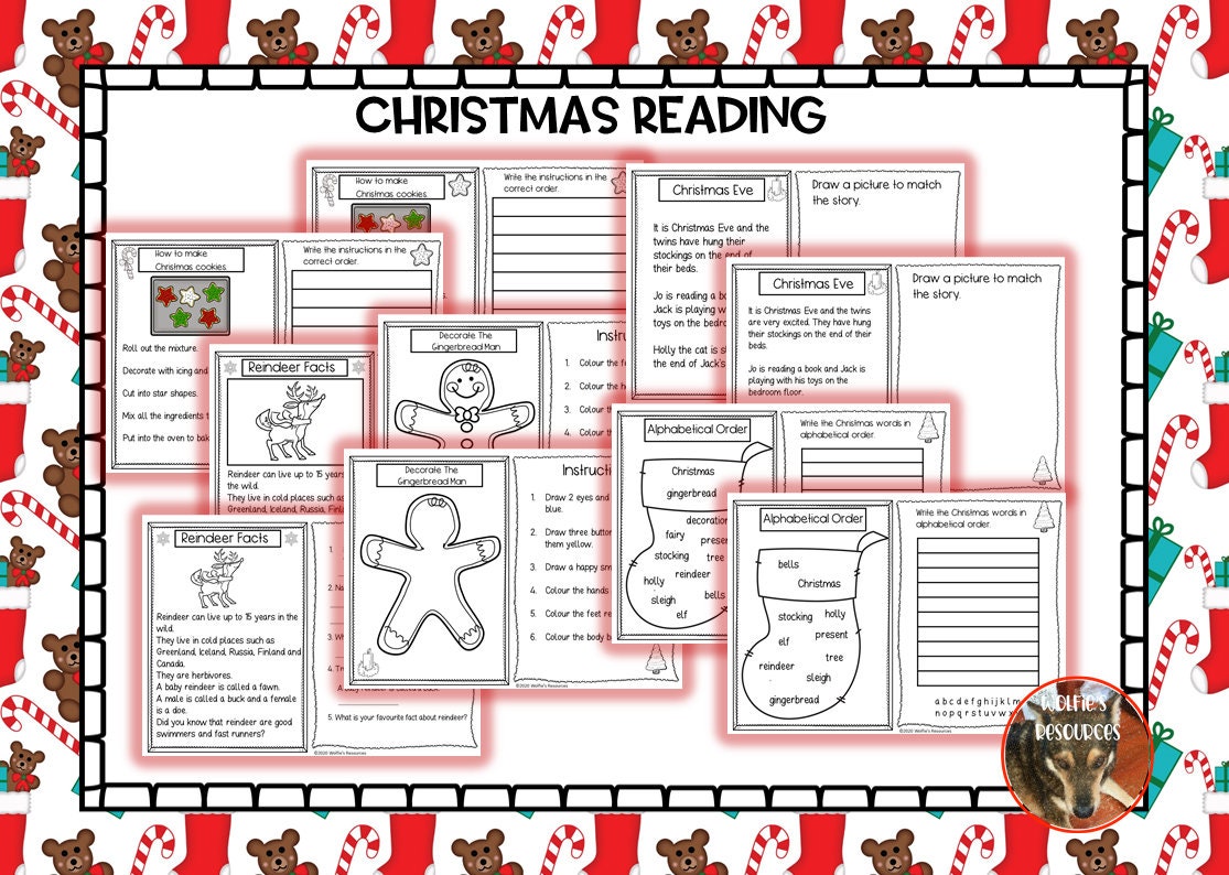 Christmas Reading Comprehensions - Etsy