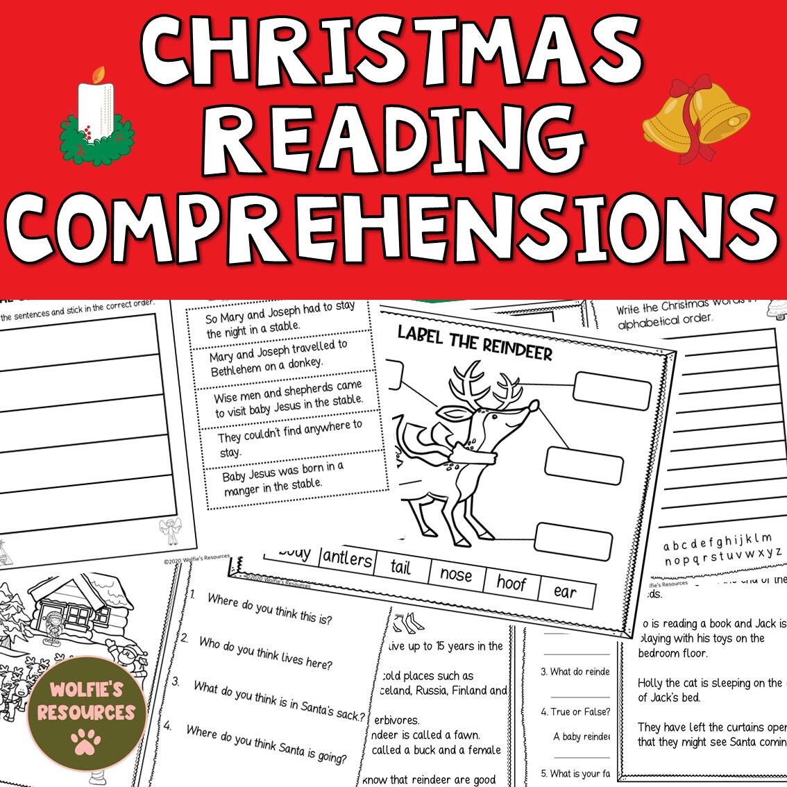Christmas Reading Comprehensions - Etsy
