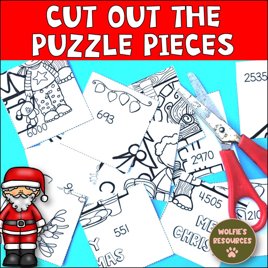 Christmas Math Multiplication Coloring Puzzle 4th Grade. No Prep. - Etsy